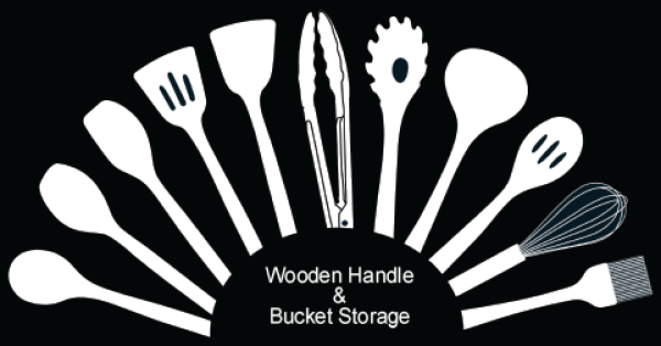 Silicone Utensil Set with Holder - Kitchen Charm Cookware